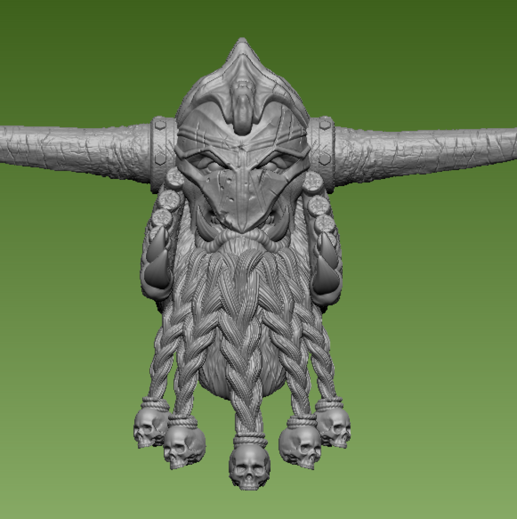 Davor orc skull collector – 3D custom parts