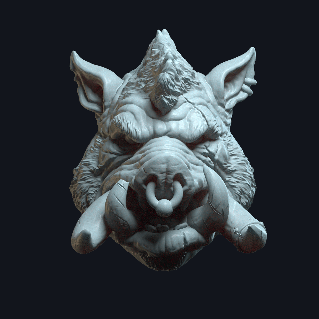 Little Pig big tusks – 3D custom parts