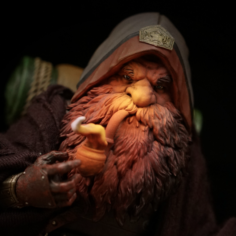 Fire smoking pipe dwarf – 3D custom parts